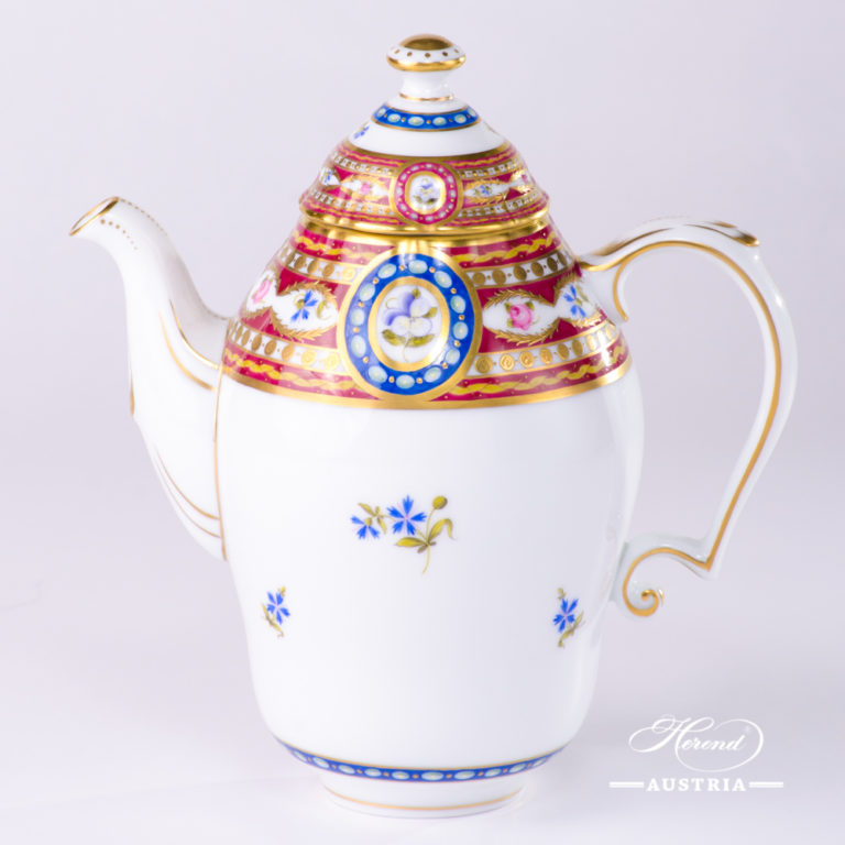 Queen Victoria Platinum - Coffee Pot - Herend Austria