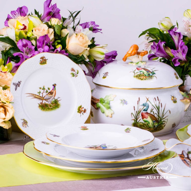 Victoria-A Tea Cup and Saucer - Herend Porcelain - Herend Austria